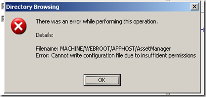 Neil Does .Net: Insufficient Permissions on web.config when delegating administration of a web ...